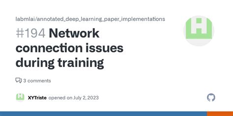 Network Connection Issues During Training Issue 194 Labmlai