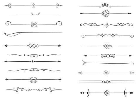 Premium Vector Page Divider And Design Elements Set Of Various Simple