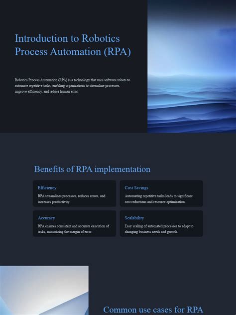 introduction to robotics process automation rpa pdf automation