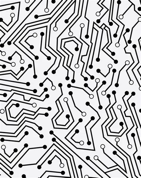Vector Seamless Circuit Board Pattern Stock Vector Image By Germina