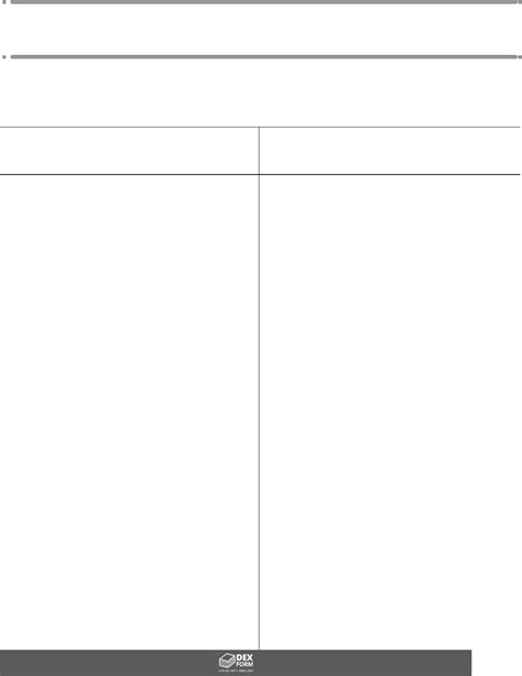 T Chart Template In Word And Pdf Formats