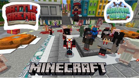 Minecraft Cubecraft Battle Arena And Survival Games Youtube