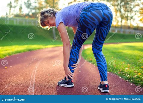 Fitness Sport Exercising And Healthy Lifestyle Concept Young Stock