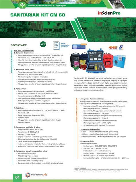 1 Brosur Sanitarian Kit Gn 60 Inscienpro Pdf
