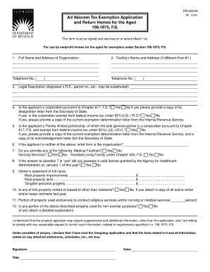 Fillable Online Vcpa Vcgov DR 504HA Ad Valorem Tax Exemption