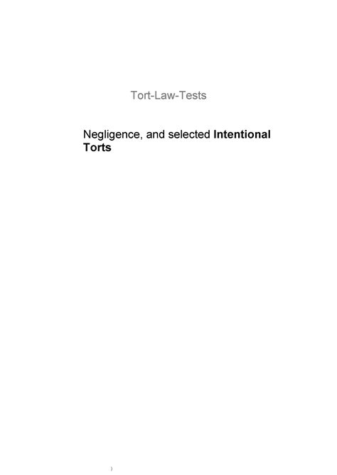 Canadian Tort Law Tests 2020 Warning Tt Undefined Function 32