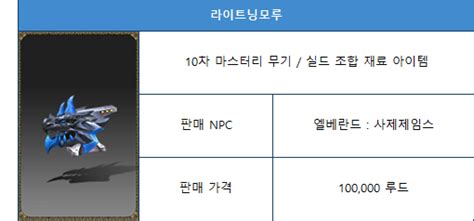 Lightning Weapons 10th Mastery Items Items Mu Online Guides