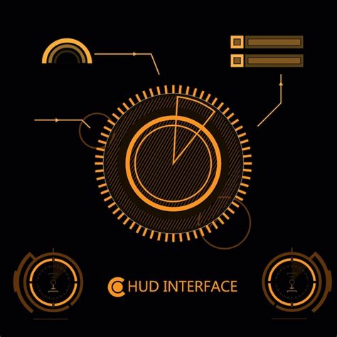 Premium Vector Futuristic Blue Virtual Graphic Touch User Interface