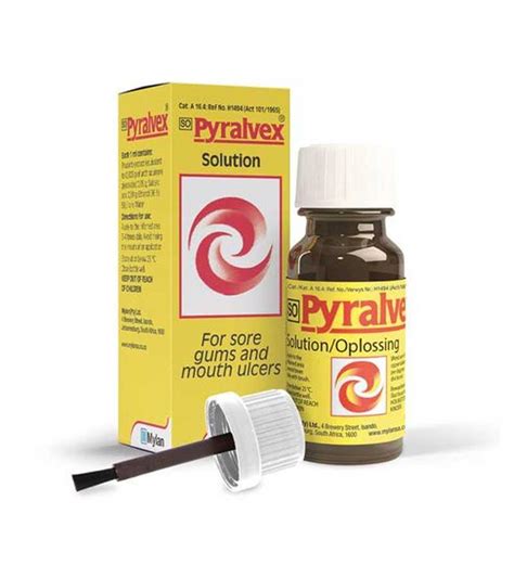Pyralvex Solution For Sore Gums And Mouth Ulcers 10ml Wealzin