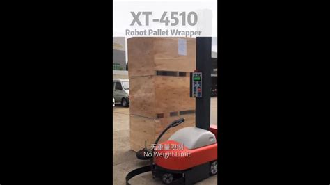 efficient and portable pallet wrapping machine a self propelled