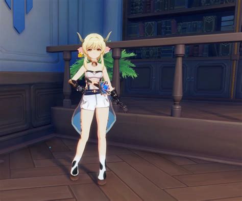 Genshin Impact Lumine Se Convierte En Una Waifu Vaca” En Curioso Mod