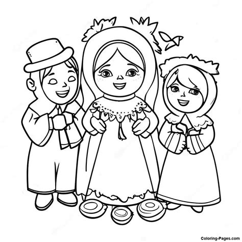 Las Posadas Coloring Page Coloring Pages