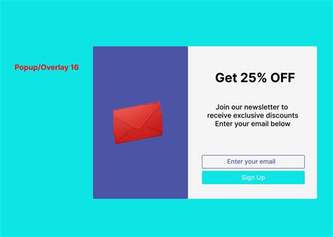 Pop Up Overlay 16 Figma