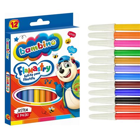 Pisaki 12 KolorÓw Bambino 5903235001604 • Cena Opinie • Pisaki