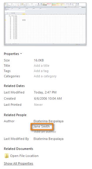 How To Add Author Name In Excel Brinson Thund1953