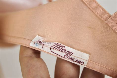 1940s Vintage Pink Cotton Bra Creazioni Margy 1950s Nude Brassiere