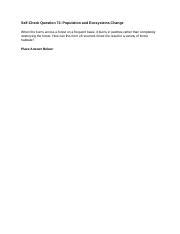 Self Check Question 73 Population And Ecosystems Change Docx Self