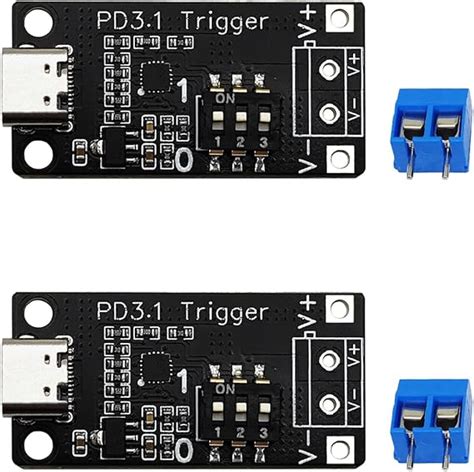 Amazon Com USB C PD3 0 3 1 QC Trigger Charging Module Type C Female Input 5V 9V 12V 15V 20V 28V
