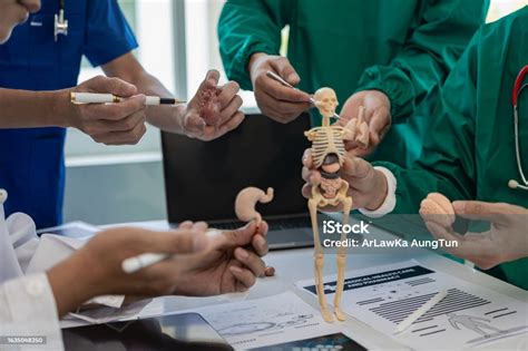 병원 일정을 연구 계획 및 관리하기 위한 온라인 회의 의료 및 의사 의료 팀 전문가 및 사람들이 함께 일하기 위해 연결됩니다