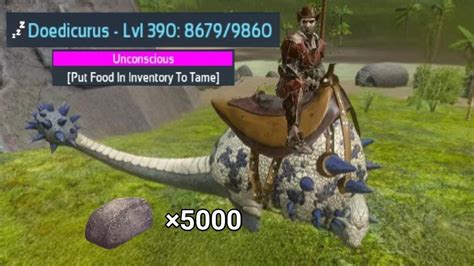 How To Tame High Level Doedicurus Stone Collector Ark Survival Evolved