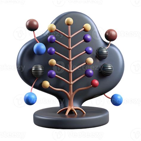 Magnificent Contemporary Genome Evolution Tree Diagram Isolated Premium