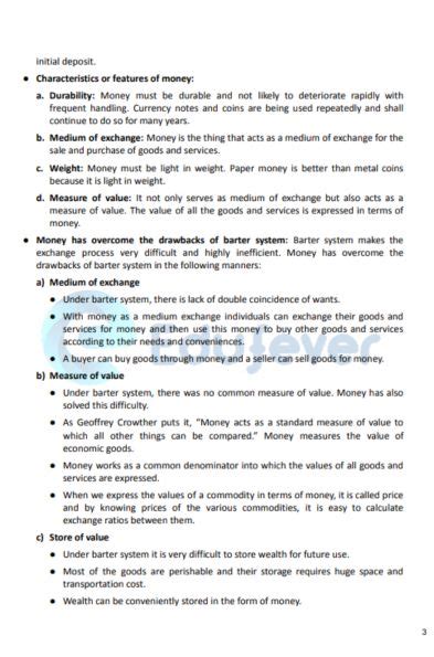 Cbse Class 12 Microeconomics Money And Banking Pdf