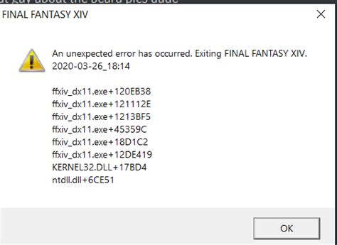 Error How To Fix R Ffxiv