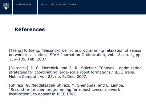 Ppt Second Order Cone Programming For Robust Localization In Mobile