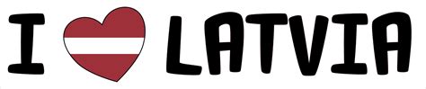 I Love Latvia Car Bumper Laptop Window Decal Sticker Heart Flag