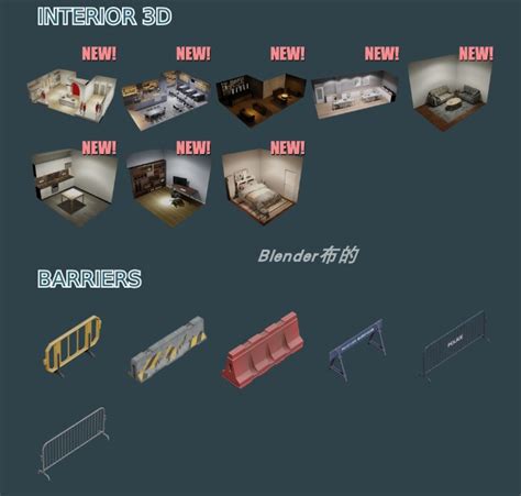 Blender城市楼房环境模型预设包 Urbaniac City Asset Pack V25 0 Pro Blender布的 更新urbaniac City Asset Pack V2