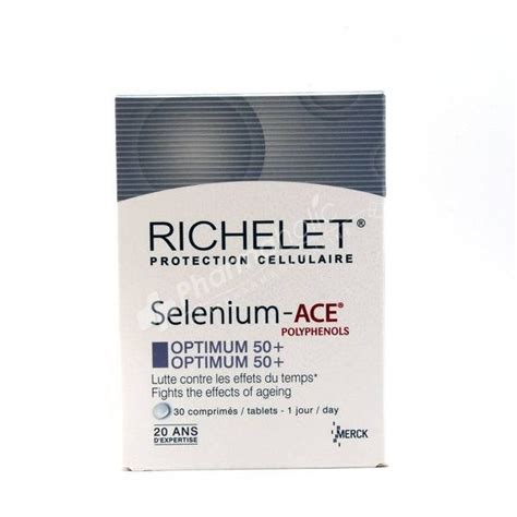 Richelet Cell Protection Selenium Ace Optimum 50 30 Tablets Botulax