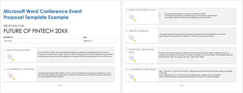 Free MS Word Event Proposal Templates Outlines Samples