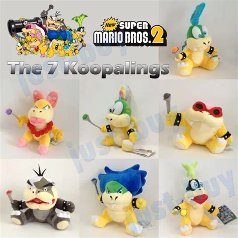 8‘ Super Mario Bros Koopa Bowser Koopaling Plush Soft Toy Iggy £1000