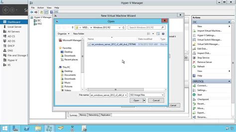 Creating A New Virtual Machine In Server R Hyper V YouTube