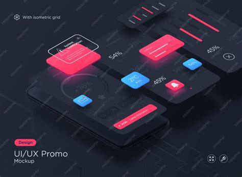 Premium Vector Modern Smartphone App Interface Design Mockup Vector