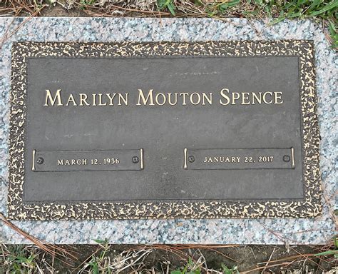 Marilyn Lucille “lynn” Mouton Spence 1936 2017 Find A Grave Memorial
