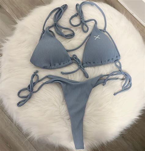 Boutinela Ribbed Bikinis For Women Mercari