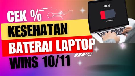 CEK KESEHATAN BATERAI LAPTOP WINDOWS CMD YouTube