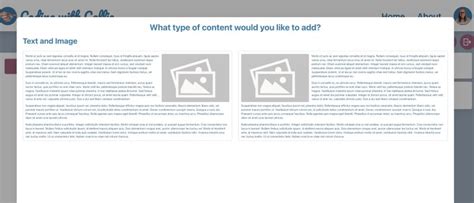 when i originally designed my website builder i planned to have very