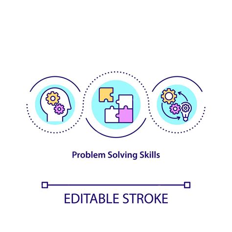 Problem Solving Skills Concept Icon Line Metaphor Idea Vector Line Metaphor Idea Png And