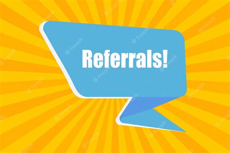 Premium Vector Referrals Banner Icon Poster Speech Illustration
