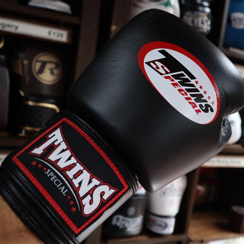 Twins Boxing Gloves Black Made In Thailand For Thai Fighters Enso