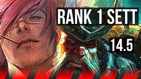 Sett Vs Gangplank Top Rank 1 Sett 8 Solo Kills 13316 Comeback