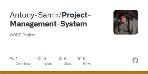 github antony samir project management system oodp project