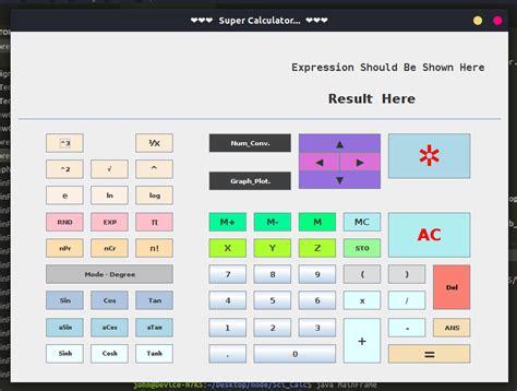 Github N K Java Scientfic Calc A Gui Scientific Calculator With Java
