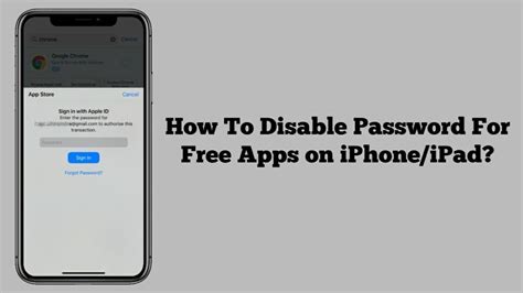 How To Turn Off Disable Password For Free Apps On IOS YouTube