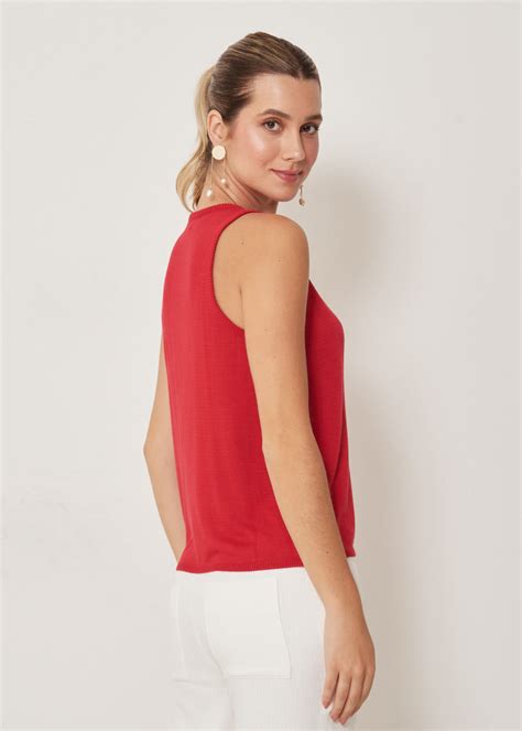 Regata De Tricot Decote U 48403210cer