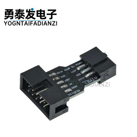 【量大價優】avrisp Usbasp Stk500 10pin To 6pin 標準轉換座 Isp轉接板模塊 蝦皮購物