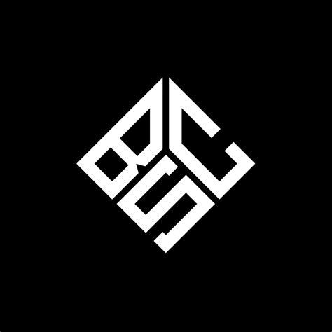 Bsc Letter Logo Design On Black Background Bsc Creative Initials