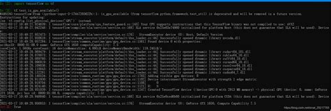 通过tensorflow判断当前环境是否支持使用gpu如何查看tensorflow是否支持gpu Csdn博客